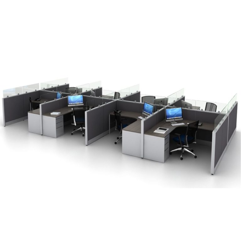 Seamless Glass Workstations - Impact Office Furniture Vancouver